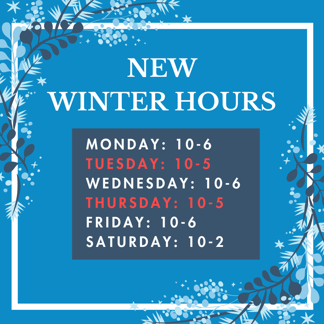 New Winter Hours | Hall Memorial Library
